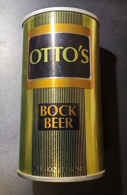 Otto's Bock Beer Steel Unused Pull Tab EMPTY Beer Can Walter Brewing ...