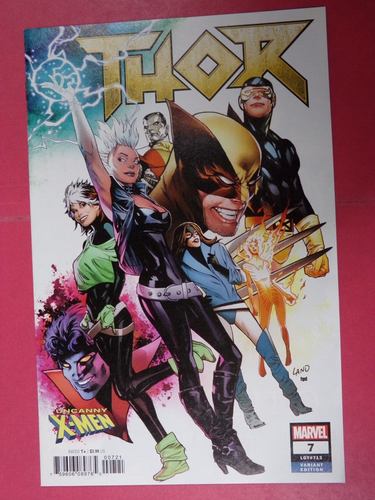 THOR #7 Greg Land Uncanny X-Men (LGY #713) Variant (9.4 NM) MARVEL ...