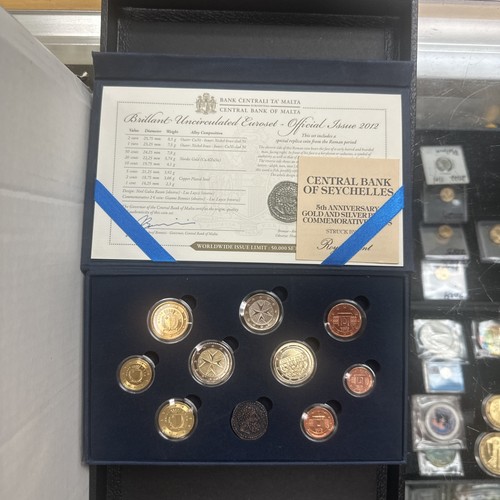 2012 Central Bank Of Malta 10pc Brilliant Uncirculated Euro Coin Set | eBay