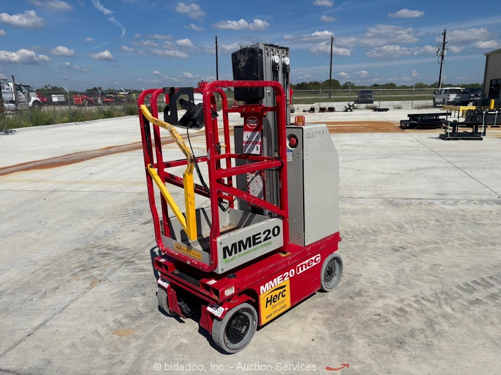 2021 MEC MME20 20’ Electric Vertical Mast Manlift Aerial Work Platform ...