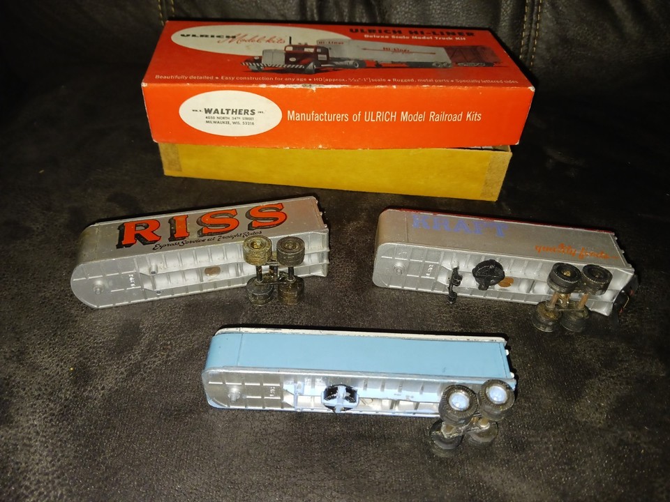 Vintage Ulrich HO Hi-Line Kenworth Truck Trailer Dump Kit Ul501 & 505 + Trailers | eBay