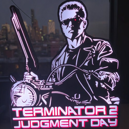 TERMINATOR 2 -3D Printed Lightbox | Judgement Day Has Never Looked This ...