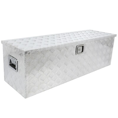 48"x 15"x 15" Universal Aluminum Storage Tool Box Truck Trailer Bed W ...