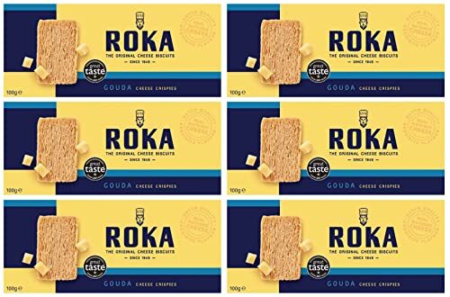 Roka Cheese Crispies 100g Pack of 6 | Savoury Snack Crackers | eBay UK