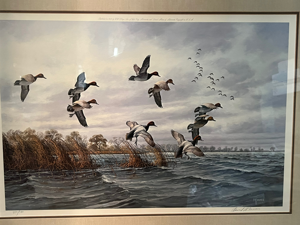 Vintage Ducks Near the Bay David Maass Framed Ltd EditiomArt Print 483/ ...