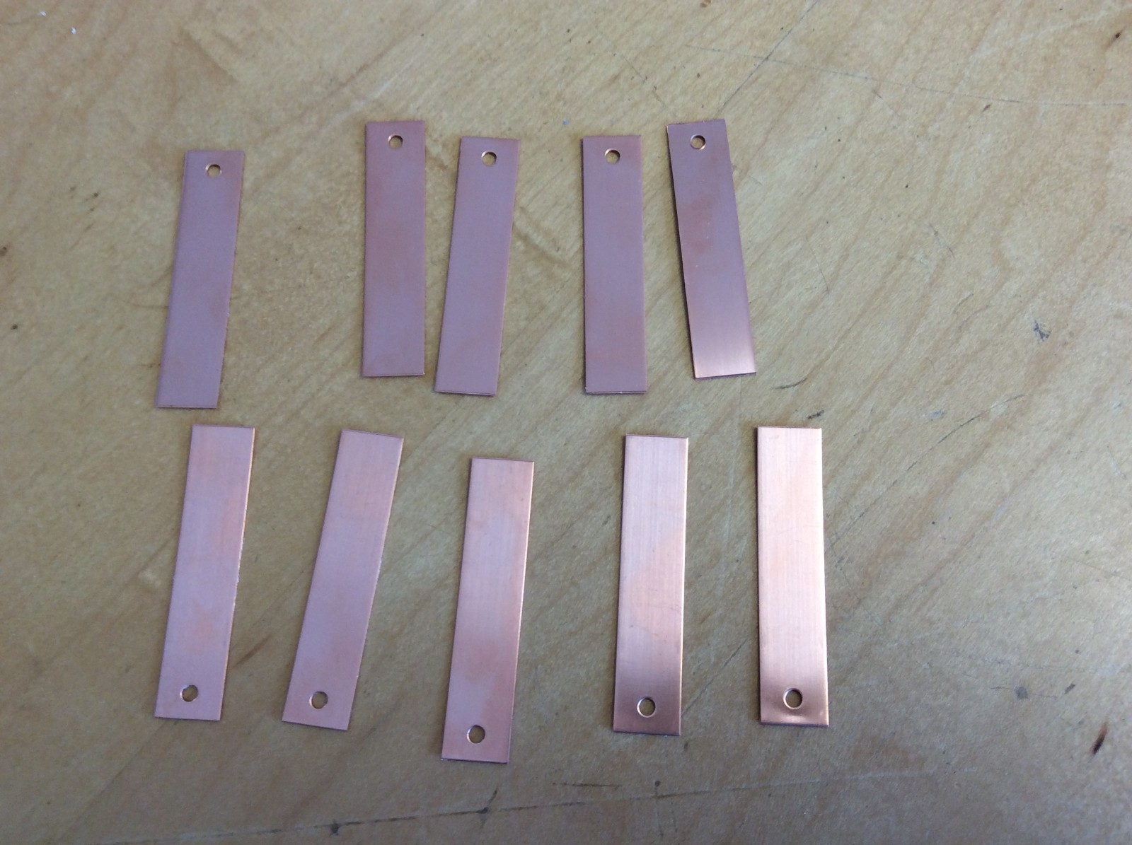 QTY 25-BLANK COPPER TRAP TAGS/TRAPPING SUPPLIES/TRAPS/PLANTS-TREE ...