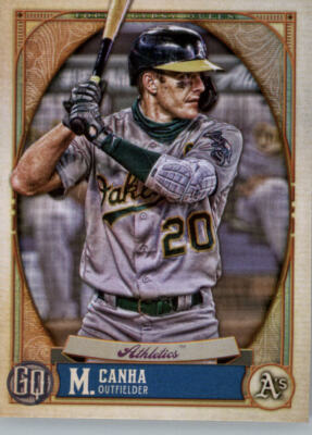 2021 Topps Gypsy Queen Team Script Font Swap #136 Mark Canha | eBay