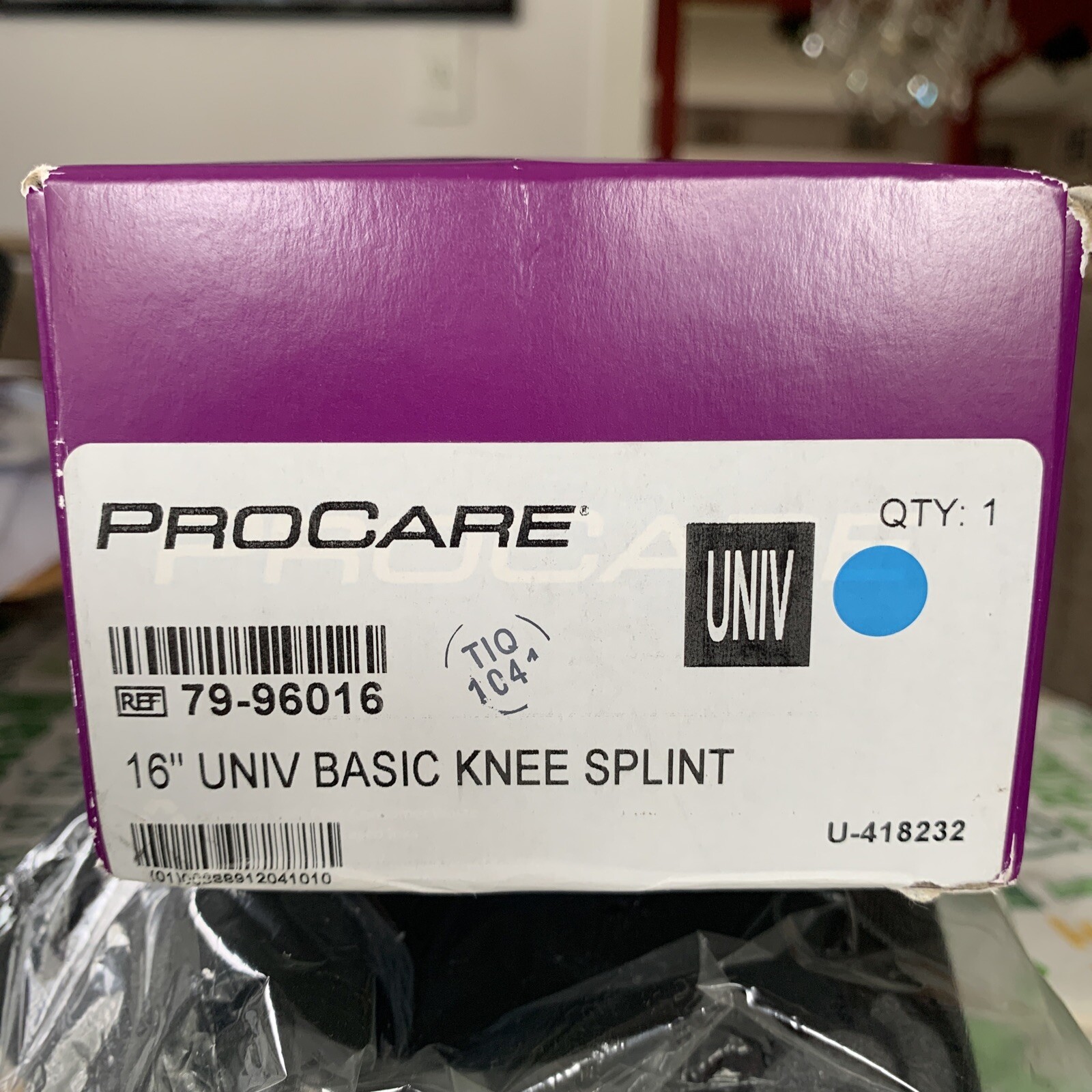 Procare 16" Universal Basic Knee Splint Immobilizer 79-96016 New In Box ...