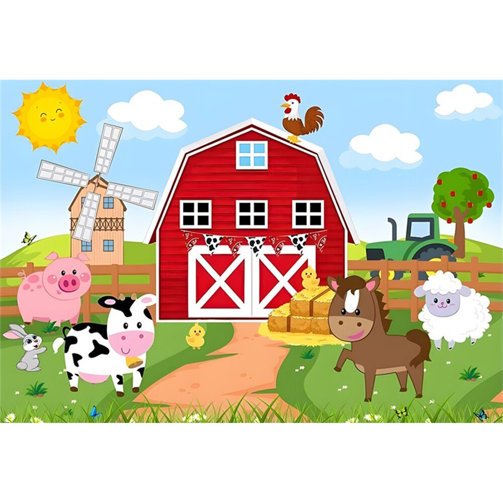 Farm Animals Cartoon Pictures For Kids Cartoon Illustration Of Happy
