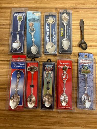 Spoons lot of 10 collectables United States Miniature Spoons original ...