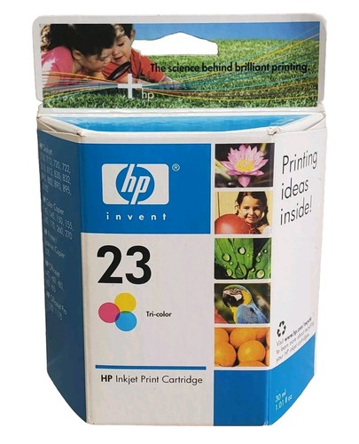 Sealed HP invent #23 Tri-Color Ink Cartridge Expired July 2007 NOS | eBay