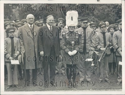 1929 President Herbert Hoover US Congressman Allen Treadway MA Press ...
