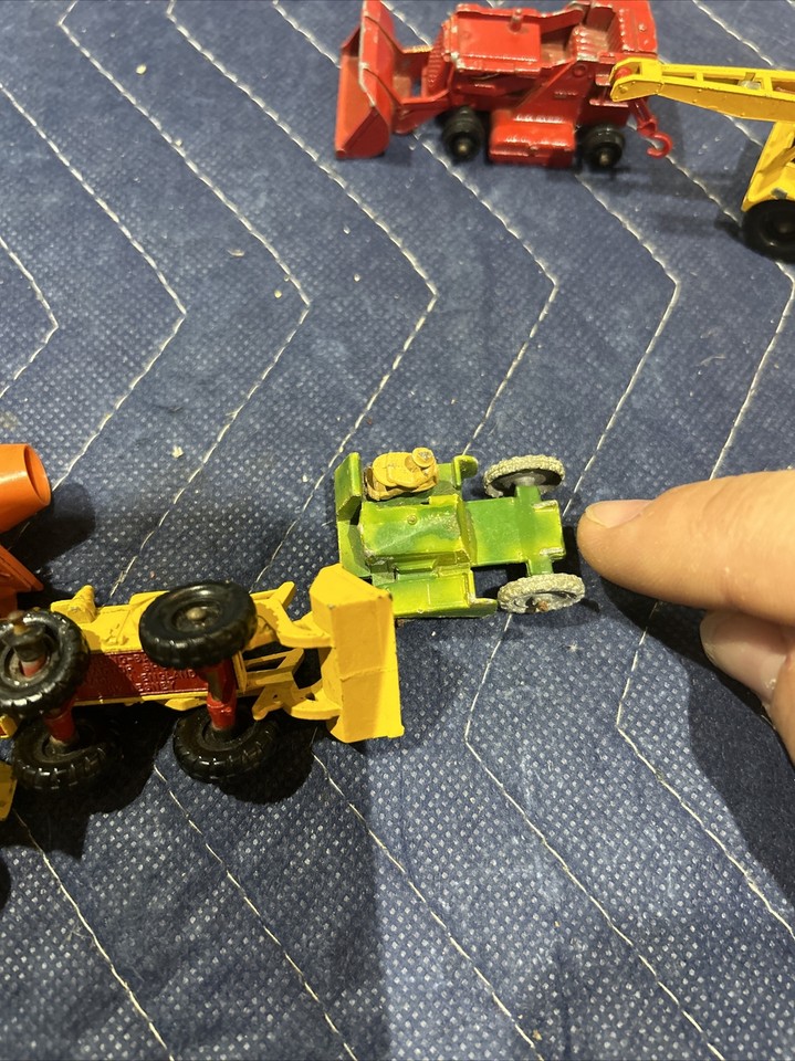 Vintage Matchbox Lesney Construction Vehicles Some Broken Or Missing ...