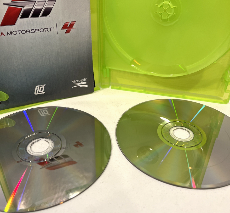 FORZA MOTORSPORT 4 MICROSOFT XBOX 360 COMPLETE 2-DISC SET W/ ADD-ON KEY ...