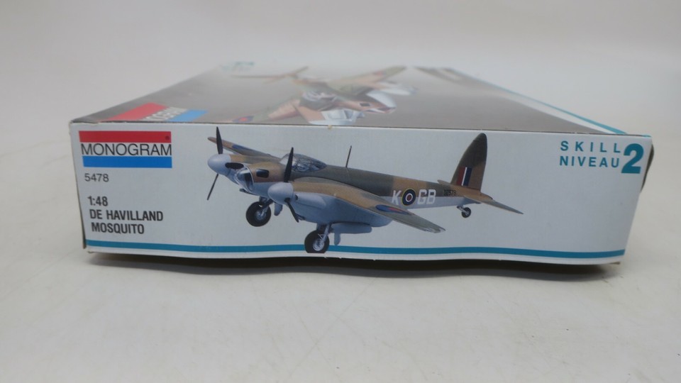 VINTAGE NOS 1992 MONOGRAM DE HAVILLAND MOSQUITO MODEL SEALED SCALE 1/48 ...