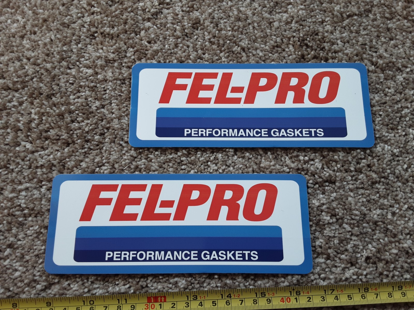 Lot of 2 FEL PRO Gaskets Racing Decals Sticker Nascar NHRA Street ...