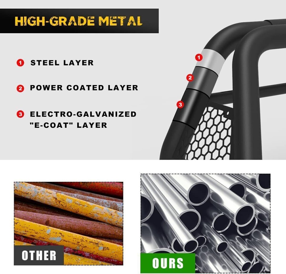 Universal Sport Bar Truck Bed Chase Rack Roll Bar For 2015-2023 Ford F ...