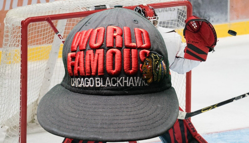 Rare World-Famous CHICAGO BLACKHAWKS NHL Snapback HAT CAP Hockey | eBay