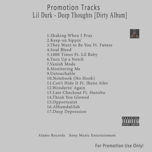Rap/Hip-Hop.. White CD. Lil Durk - Deep Thoughts [Dirty Album] | eBay