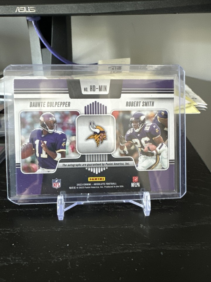 Daunte Culpepper & Robert Smith Historical Duals Auto /25 | eBay