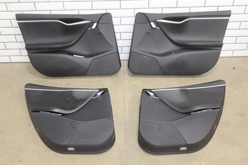 2012-2018 Tesla Model S Nappa Premium Leather Door Panel Set (4) Front ...