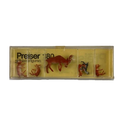 New Preiser 180 HO 1:90 Scale Elk Animal Figures (6) | eBay