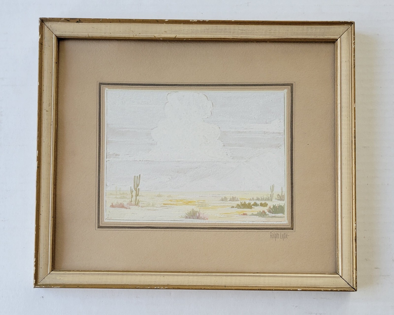 Ralph Arthur Lytle Antique Early California Tonalist Desert Atmospheric ...