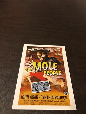 NEW UNPOSTED MOVIE 4 X 6 POSTCARD - THE MOLE PEOPLE | eBay