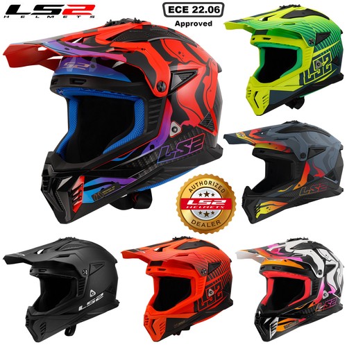 LS2 MX708 FAST II ECE22.06 LIGHTWEIGHT OFFROAD MX QUAD ENDURO MOTORBIKE ...
