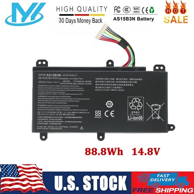 AS15B3N 88.8Wh Battery For Acer Predator 17 G5-793 G9-791 G9-791G G9 ...
