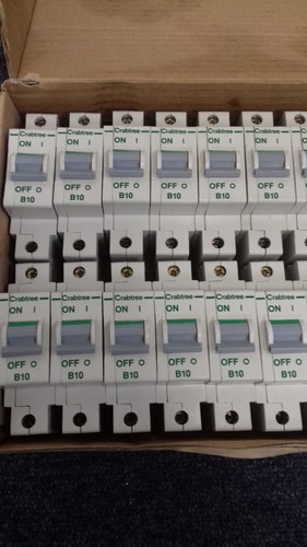 Crabtree Polestar MCBs - 10Amp, 16Amp, 32Amp, single pole, Types B & C ...