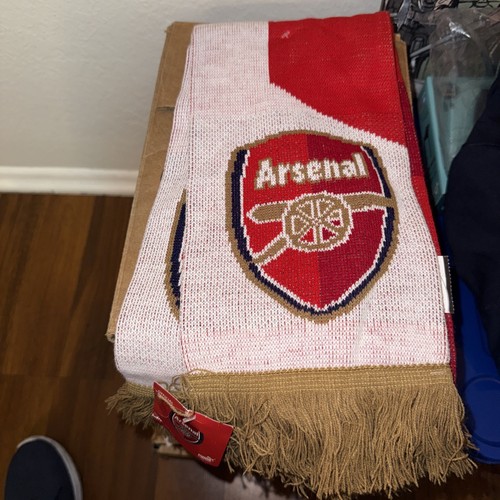 Arsenal London Soccer Football Team Puma Double Side Scarf Team Colors ...