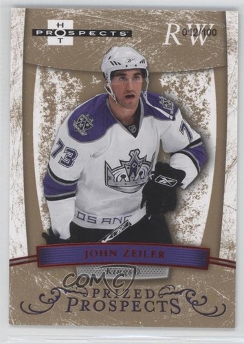 2007-08 Fleer Hot Prospects Prized Red /100 John Zeiler #177 Rookie RC ...