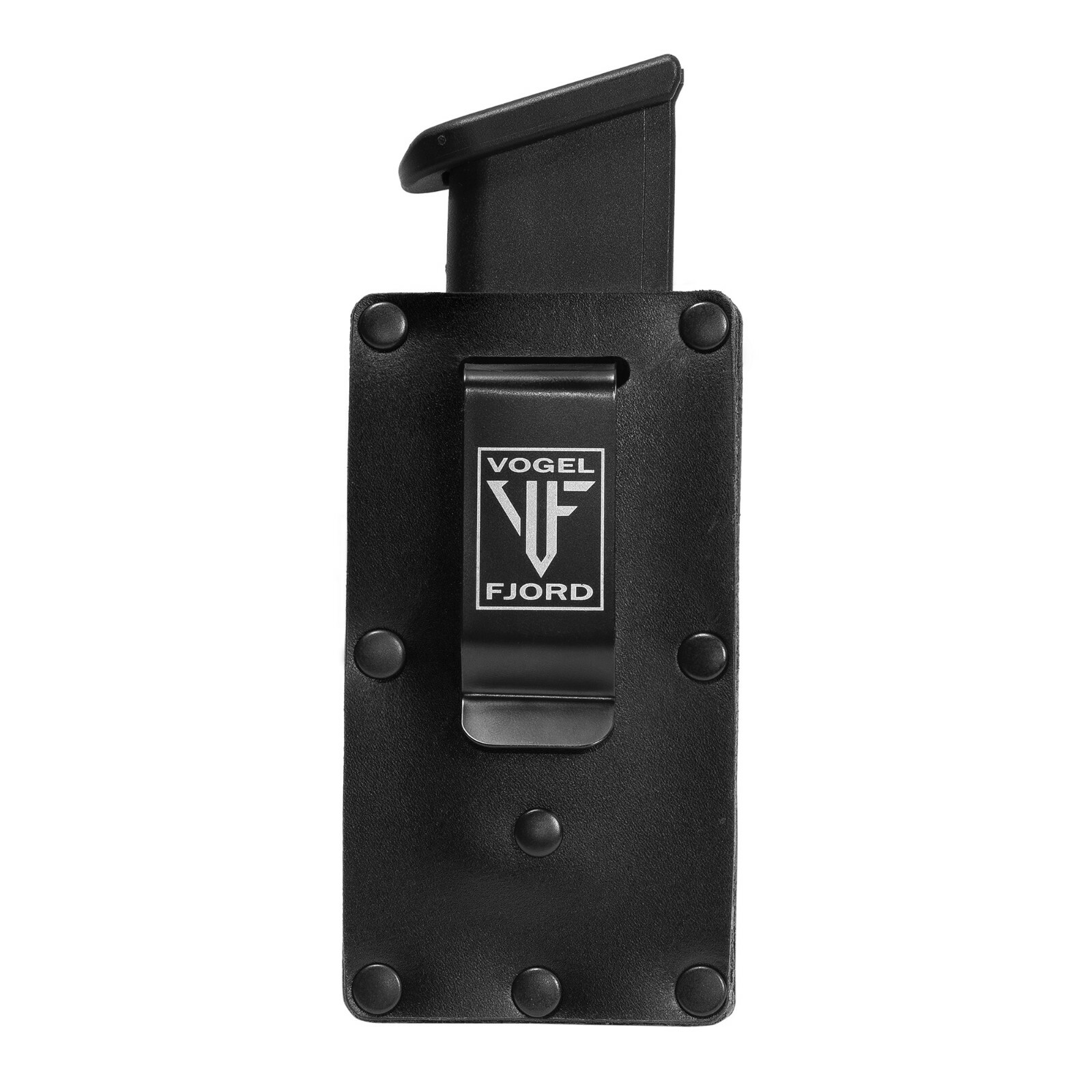 Leather Magazine Holder 9mm .40 .45 .380 Pistol Mag Single Double Stack ...