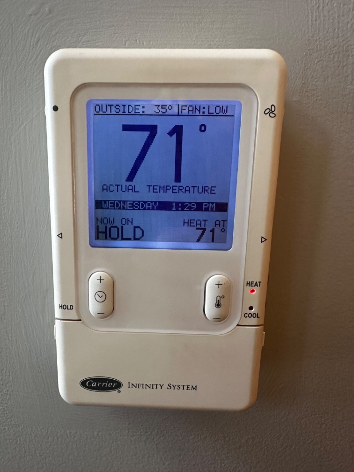 Carrier Infinity Programmable Digital Thermostat Version 18 ...