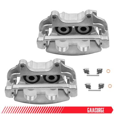 Pair Front Brake Calipers Dual Piston for Chrysler 300 Dodge Challenger ...