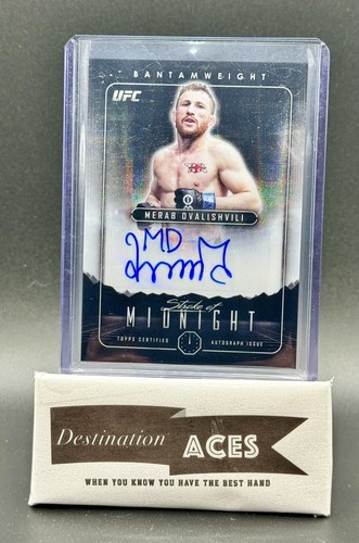 Merab Dvalishvili 2024 Topps Midnight UFC Stroke Of Midnight AUTO Moon ...