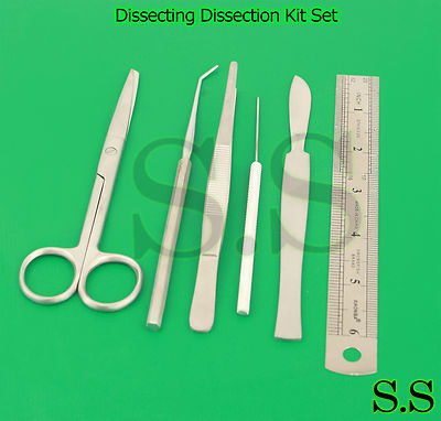 Dissecting Dissection Kit Set Medical Student Hard Case Lab Teachers DS ...