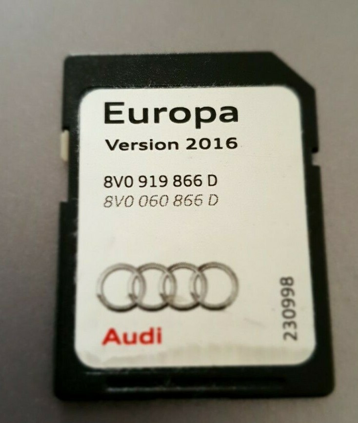 Audi A3 MIB-S Satellite Navigation SAT NAV SD 8V0 919 866 D Maps 2016 ...