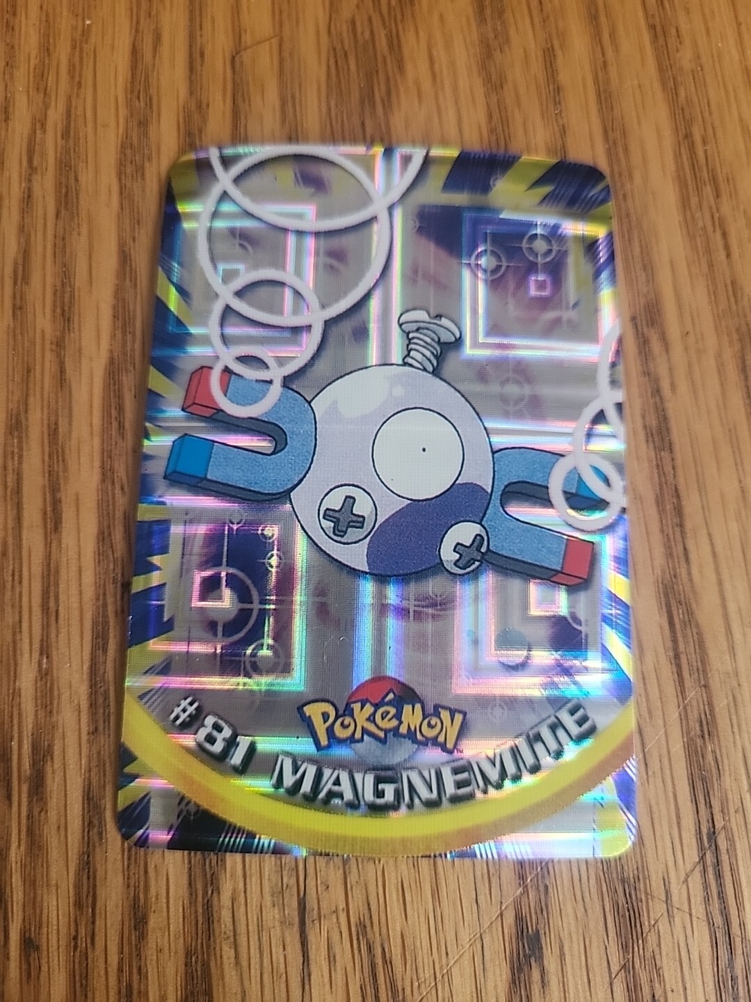 Topps Pokemon TV Animation Series 2 Magnemite No. 81 blue logo 1st ...