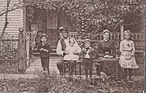 Matted Photograph Higgins Family Members ID'd On Back | eBay