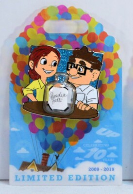 Disney Up 10th Anniversary Carl & Ellie Paradise Falls Money Jar 3-D ...