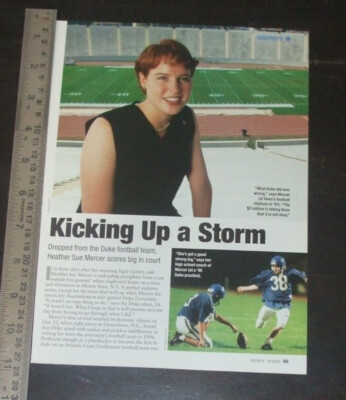 Heather Sue Mercer original ONE magazine clipping page PHOTO article | eBay