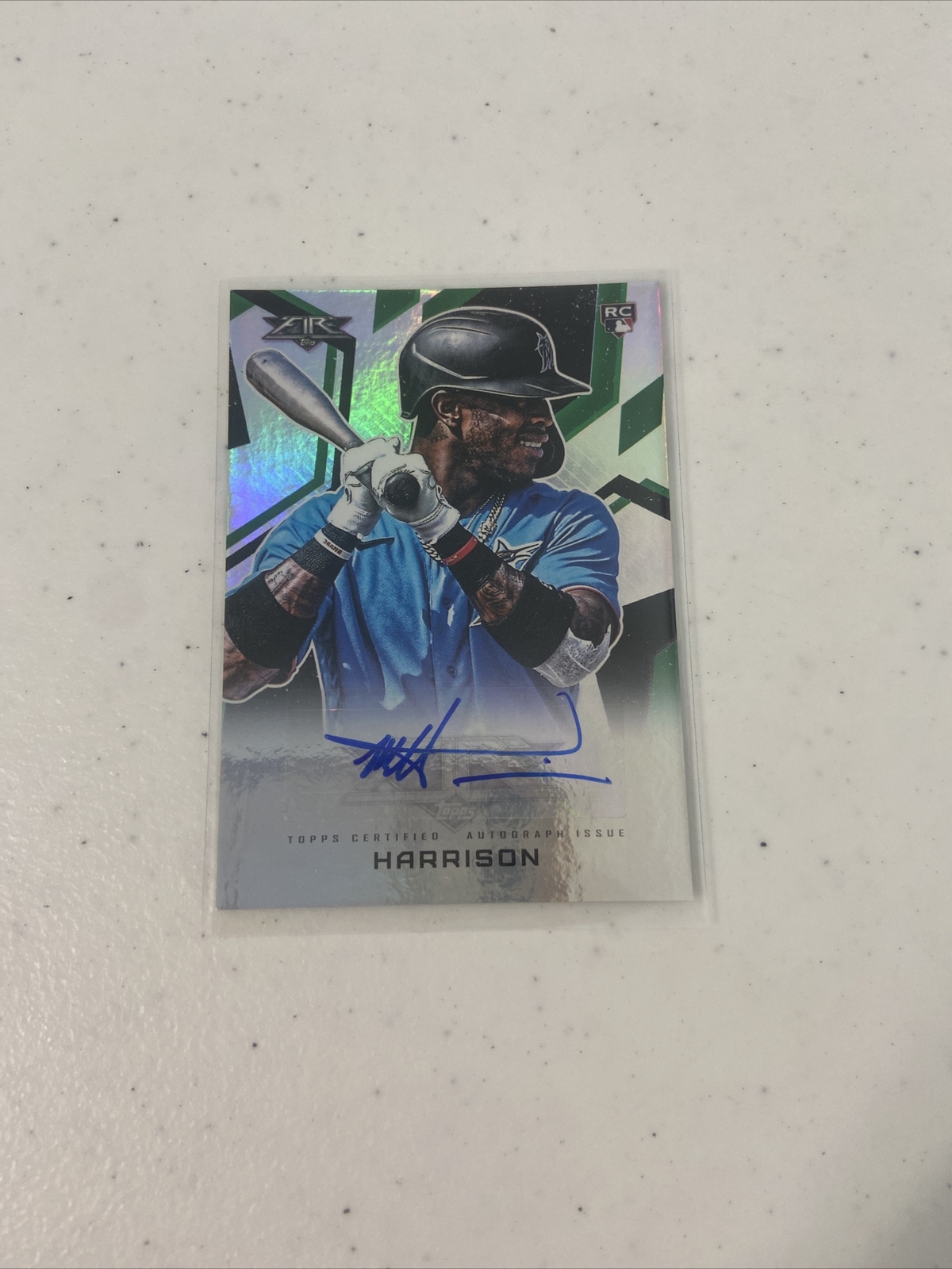 2021 Topps Fire Monte Harrison Rookie Card RC Auto Autograph #AV-MH ...