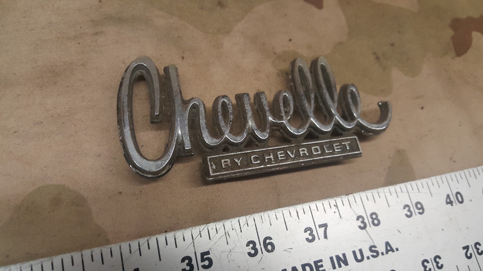 1974 1975 Chevrolet Chevelle Script Emblem Badge OEM 9728248 660603 | eBay