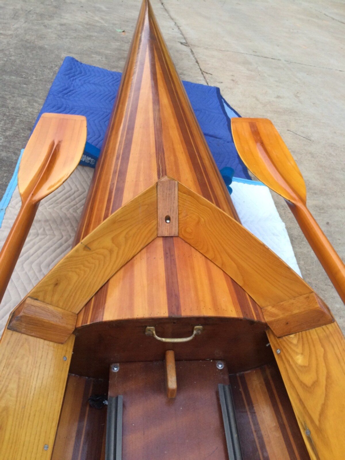 Wooden Rowing Shell / Scull - 19ft - Single | eBay