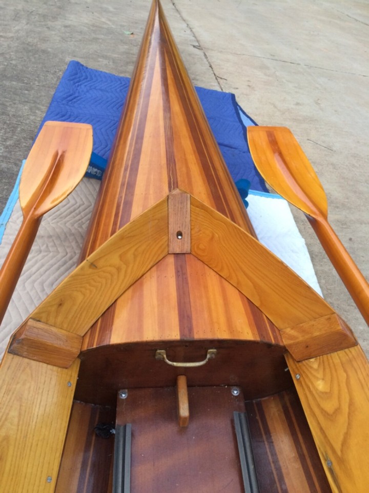 Wooden Rowing Shell / Scull - 19ft - Single | eBay