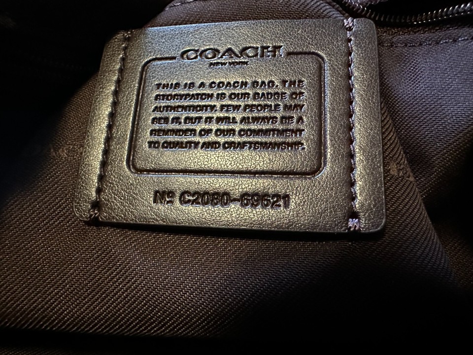 COACH NEW YORK Black Satchel Duffel Doctor Bag Gold Hardware 69621 ...