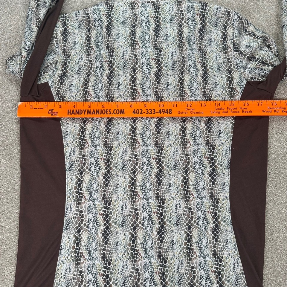 Arista Brio-Tek Half Zip Pullover Snake Print Horse Athletic Top ...