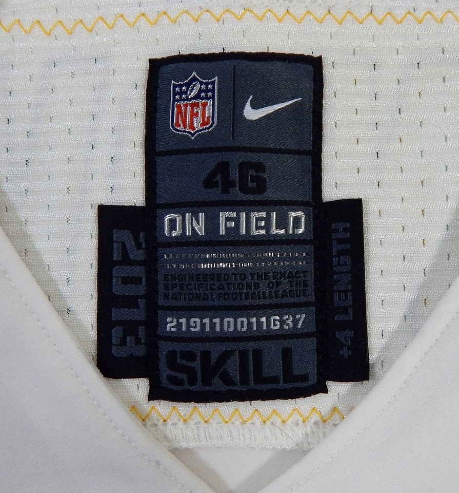 2013 Pittsburgh Steelers David Neve #71 Gioco Emesso Bianco Maglia 46 ...